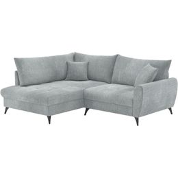 MR. COUCH Ecksofa »Blackburn II, L-Form« Mit Kaltschaumpolsterung bis 140 kg belastbar Dolce 14 silver