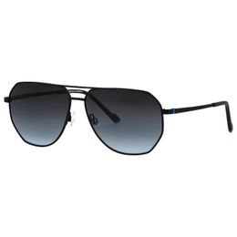 HUMPHREY&acute;S eyewear HUMPHREY ́S EYEWEAR Sonnenbrille &raquo;585335&laquo; Form Trapez, Verlaufst&ouml;nung, Polyamid UV 400 schwarz matt