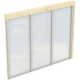 Skan Holz SKANHOLZ Carport-Seitenwand m. Polycarbonat, Wandanbau Natur