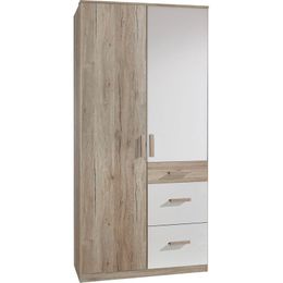 wimex Kleiderschrank &raquo;Bergamo&laquo; 2-t&uuml;rig wei&szlig;