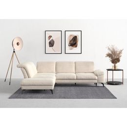 Sit & More sit&more Ecksofa &raquo;Cabana L-Form&laquo; Ottomane, wahlweise mit Sitztiefen-,Armlehnen- und Kopfteilfunktion beige 100% Polyester
