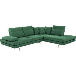 Calia italia Ecksofa »Toby Wing, L-Form, Designsofa mit sensationellem Sitzkomfort« Sitztiefenverstell., wahlw. mit Kissen-Set, Füße chrom glänzend...