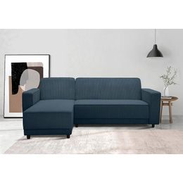DOREL HOME Ecksofa »Allie Schlafsofa 230 cm mit Relaxfunktion in der Rückenlehne« Schlaffunktion (108/194, 5cm), trendiger Cord o. pflegeleichter...