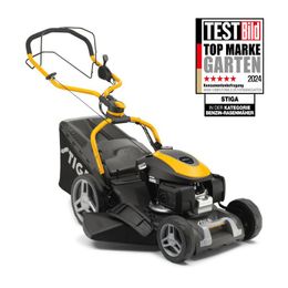 STIGA GARDEN Benzinrasenm&auml;her &raquo;Combi 753 V&laquo; Mulchfunktion, HONDA-Motor, Radantrieb gelb 51 cm Schnittbreite, f&uuml;r Rasenfl&auml;chen von bis zu 1800 m&sup2;