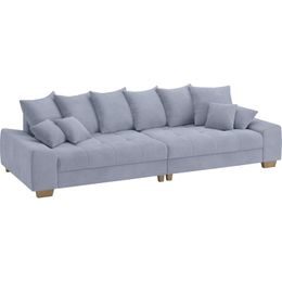 Big-Sofa &raquo;Nikita II&laquo; mit Kaltschaumpolsterung bis 140kg belastbar blau Memphis (Grundgewebe - 100% Polyester; Nutzschicht- 90% Polyester / 10% 