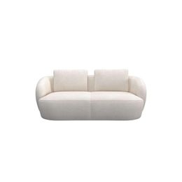 FLEXLUX 2, 5-Sitzer »Torino, rund, Couch, Loveseat, « Modernes, organisches Sofa-Design, Kaltschaum, Wellenunterfederung Vanilla Cream