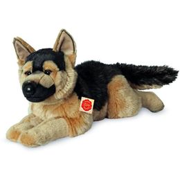 HERMANN TEDDY ORIGINAL TEDDY HERMANN Kuscheltier »Schäferhund liegend, 60 cm« zum Teil aus recyceltem Material braun/schwarz