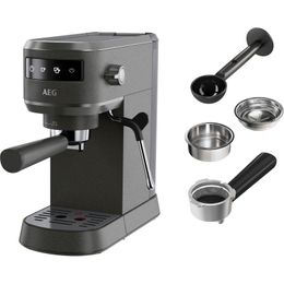 AEG Espressomaschine »Gourmet 6 EC6-1-6BST« Korbfilter Siebträger schwarz