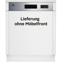 Beko teilintegrierbarer Geschirrspüler »BDSN15O30X 7688901677« 14 Maßgedecke hocheinbaufähig silberfarben SelfDry – automatische Türöffnung