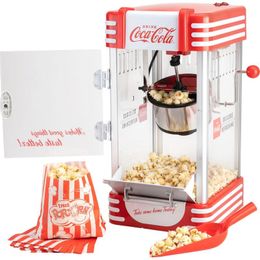 Salco Popcornmaschine »Coca-Cola SNP-27CC« Großer Zubereitungsbehälter von 60 ml mit integriertem Heizsystem rot