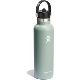 Hydro Flask Trinkflasche &raquo;Standard Flex Straw Cap&laquo; TempShield -Isolierung verhindert Kondenswasserbildung Agave 621 ml