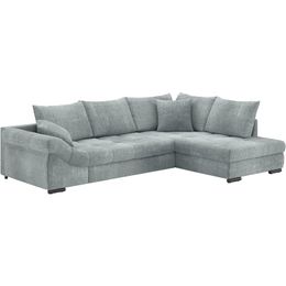 MR. COUCH Ecksofa »Allegro DuraFlex, L-Form« Hochschläfer-Bettauszug, Kaltschaumpolsterung, bis 140 kg belastbar Dolce 14 silver