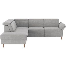 Home Affaire Ecksofa »Calypso L-Form« mit Relaxfunktion motorisch im Sofa 2, 5- Sitzer hellgrau