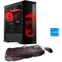 CSL Gaming-PC »HydroX V29555 MSI Dragon Advanced Edition« schwarz Inkl. Maus, Tastatur, WLAN 300 MBit/s, USB 3.2 Gen1