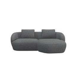 FLEXLUX Wohnlandschaft »Torino, rund, L-Form, Sofa-Ecke mit Recamiere, Longchair-Sofa« Modernes, organisches Sofa-Design, Kaltschaum,...