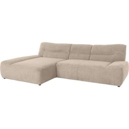 DOMO collection Ecksofa »Cesena moderne Polsterecke mit flachen Armlehnen, L-Form« fester Sitzkomfort, frei im Raum stellbar beige