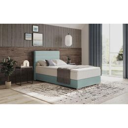 MR. COUCH Boxbett »Stratus 2« inkl. Bettkasten und Matratze Stripes 8624 blue grey