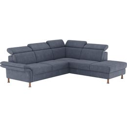 Home Affaire Ecksofa »Calypso L-Form« mit Relaxfunktion motorisch im Sofa 2, 5- Sitzer grau/blau