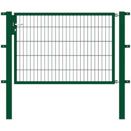 Alberts Zauneinzelt&uuml;r &raquo;Flexo&laquo; 150 cm Breite, in versch. H&ouml;hen gr&uuml;n Stahl