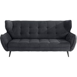 LEONIQUE 3-Sitzer &raquo;Ariana&laquo; Big-Sofa bzw. stylischer Hochlehner schwarz 90% Polyester 10% Polyamid