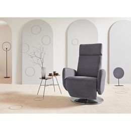 Sit & More sit&more TV-Sessel &raquo;Kobra&laquo; manuelle Relaxfunktion grau Struktur impr&auml;gniert (100% Polyester);Luxus-Microfaser ALTARA NUBUCK (100% Polyester);Struktur 