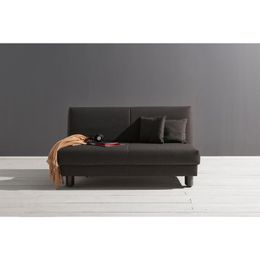 ell+ell ELL + ELL Schlafsofa »Enny« Breite 180 cm, Liegehöhe 45 cm, Füße schwarz dunkelgrau