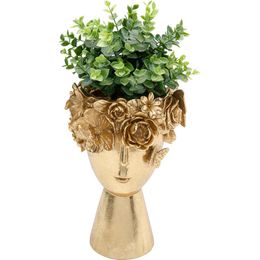 KARE DESIGN Dekovase »Deko Vase Flowercrown Gold 20cm« goldfarben