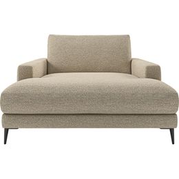 Inosign Chaiselongue »Downtown Loungemöbel zum Relaxen, B/T/H: 132/170/84 cm« auch in Bouclé, Cord und Easy care - leicht mir Wasser zu reinigen sand
