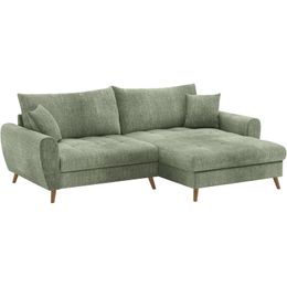 MR. COUCH Ecksofa »Blackburn II L-Form« Wahlweise mit Kaltschaumpolsterung bis 140 kg belastbar Dolce 11 green