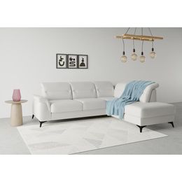 Sit & More SIT&MORE Ecksofa »Sinatra L-Form« mit Ottomane, optional mit Kopfteilverstellung und Armteilfunktion silber