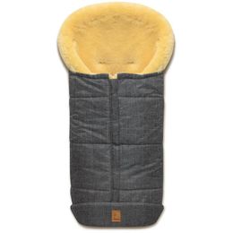 Heitmann Felle Fußsack »Eisbärchen - Lammfell Winterfußsack - Premium Qualität« mit echtem Lammfell, für Kinderwagen & Buggy, 6 Gurtschlitze,...