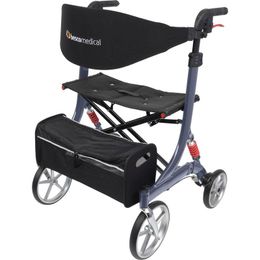 bescomedical Rollator &raquo;Spring XL-Small&laquo; Gr&ouml;&szlig;e XL-S (Sitzh&ouml;he 52cm), h&ouml;henverstellbare Griffe grau Rollator