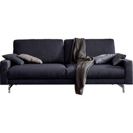Creation BY ROLF BENZ 3-Sitzer &raquo;CR.450, Designsofa, Loungesofa&laquo; Armlehne niedrig, Fu&szlig; chromfarben gl&auml;nzend, Breite 204 cm blau Jacquard-Flachgewebe 