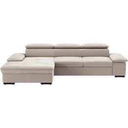 Sit & More SIT&MORE Ecksofa »Alcudia L-Form« wahlweise mit Bettfunktion elefant
