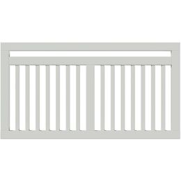 Plus Gartenzaun &raquo;Linea&laquo; H&ouml;he: 80 cm, Gesamtl&auml;nge: 4, 78 bis 23, 62 m, zum Einbetonieren Wei&szlig;
