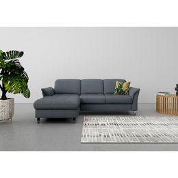 Sit & More SIT&MORE Ecksofa »Maggiore L-Form« wahlweise mit Kopfteilverstellung, Bettfunktion und Bettkasten dkl.grau