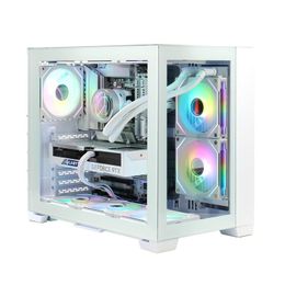 Hyrican Gaming-PC &raquo;SNOW 7361&laquo; DDR5 RAM; PCIe Gen4; Windows 11 wei&szlig; WLAN AX 802.11a/b/g/n/ac/ax (Wi-Fi 6E) & Bluetooth 5.3, Lian Li SFX 850W Netzteil