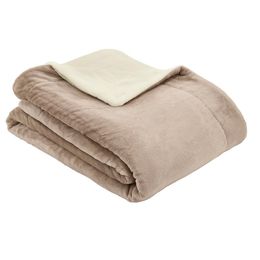 s.Oliver Wohndecke »Doublesoft« 150 x 200 cm (Breite x Länge), praktische Wendedecke, Kuscheldecke beige Obermaterial: 100% Polyester B/L: 150 cm x...