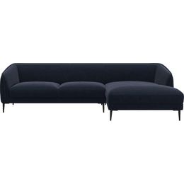 FLEXLUX Ecksofa »Belle Designsofa, L-Form, B/T 288/149 cm« Skandinavisches Design, In hochwertiger Verarbeitung Royal Blue