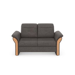 Home Affaire 2-Sitzer &raquo;Dangast&laquo; Kopfteilverstellung, Holz-Chatosen, wahlweise auch im Easy Clean Bezug grau Luxus-Microfaser EUPHORIA 100% Polyester;