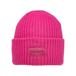 Chillouts Strickmütze »Kara Hat« Klassischer Rippenstrick pink