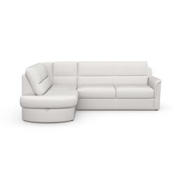 Sit & More SIT&MORE Ecksofa »Panini L-Form« wahlweise mit Bettfunktion und Bettkasten silber