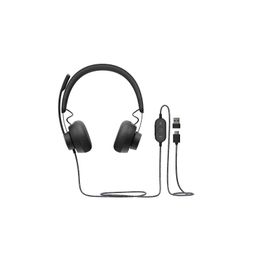 Logitech Headset »Zone Wired UC« schwarz