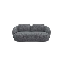 FLEXLUX 2, 5-Sitzer »Torino, rund, Couch, Loveseat, « Modernes, organisches Sofa-Design, Kaltschaum, Wellenunterfederung Forrest Grey