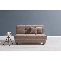 ell+ell ELL + ELL Schlafsofa »Tilda« Breite 145 cm, inkl. 2 Zierkissen schlamm