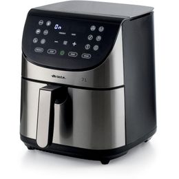 Ariete Heißluftfritteuse »4628« 1800 W Air Fryer Metal 7 L schwarz/silber