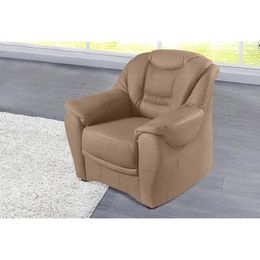 Sit & More sit&more Sessel &raquo;Bansin&laquo; braun Luxus-Microfaser ALTARA NUBUCK (100% Polyester);SOFTLUX -Kunstleder;NaturLEDER (echtes Rindsleder)/Korpus SOFTLUX -