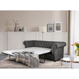 Home Affaire 3-Sitzer &raquo;CHARENTE, optionale Schlafsofa, Chesterfield-Sofa, Bettfunktion&laquo; mit edler Knopfheftung und typischen Armlehnen, B/T/H 198/89/