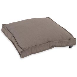 HOCK H.O.C.K. Sitzkissen »Caribe« Outdoor geeignet taupe/taupe-braun + unifarben Obermaterial: 100% Polyacryl B/L: 50 cm x 50 cm