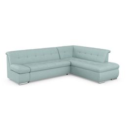 DOMO collection Ecksofa »Mona L-Form« wahlweise mit Bett- und Armlehnfunktion mint